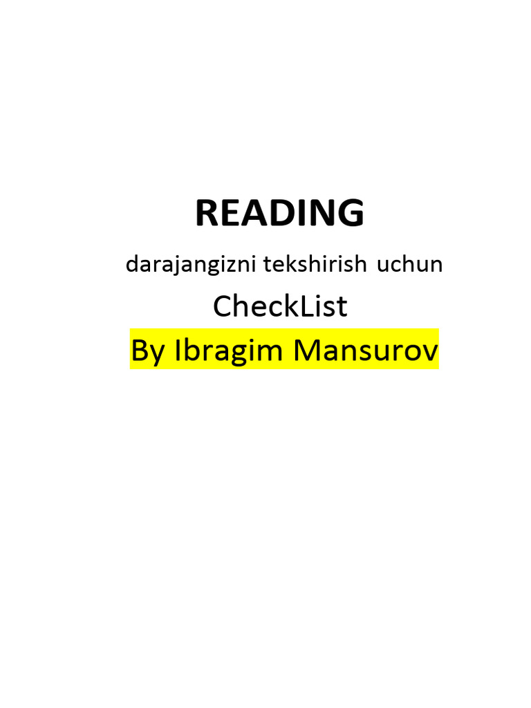 CheckList | PDF | Prison | Crimes