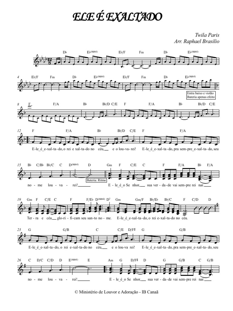 Ele É Exaltado | PDF