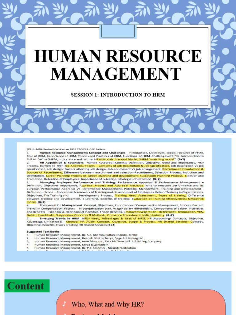 Chapter 1 - Human Resource Management | PDF | Human Resource Management | Human Resources