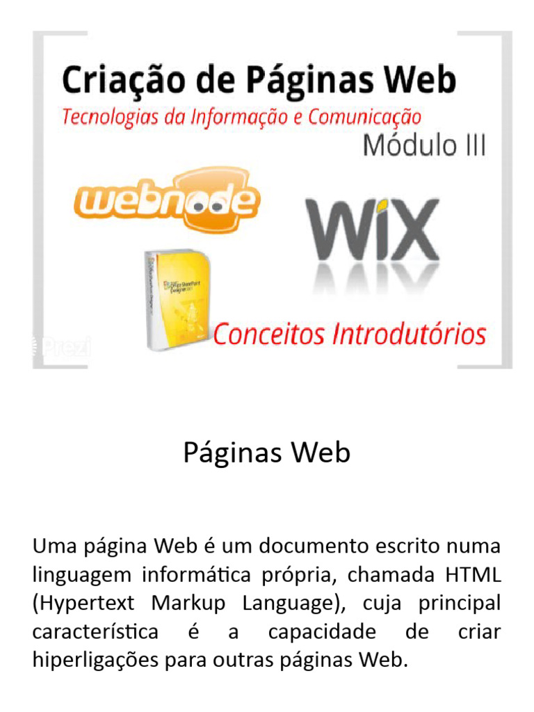 Definição de Páginas Web e Usabilidade | PDF | Rede mundial de ...
