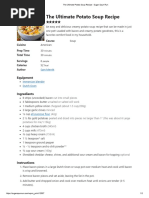The Ultimate Potato Soup Recipe - Sugar Spun Run | PDF | Bacon | Cooking