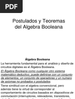 Teoremas y Postulados del Álgebra Booleana | PDF