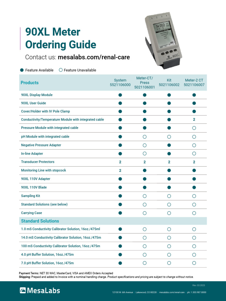 90XL Ordering guide.25JUN2014 | PDF
