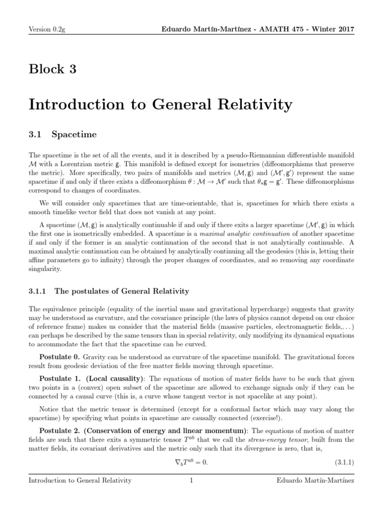 general relativity | Download Free PDF | General Relativity | Spacetime