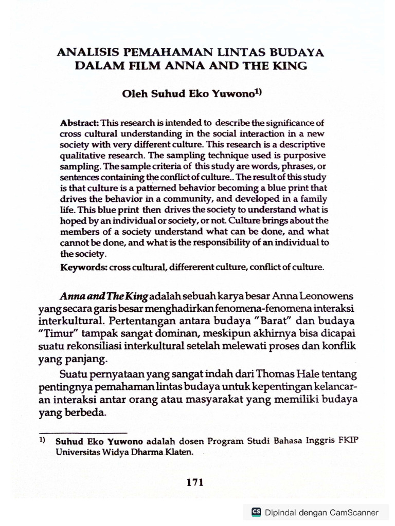 Fenolingua Aug 2003 Tahun 11 No. 2 Suhud - Anna&the King | PDF