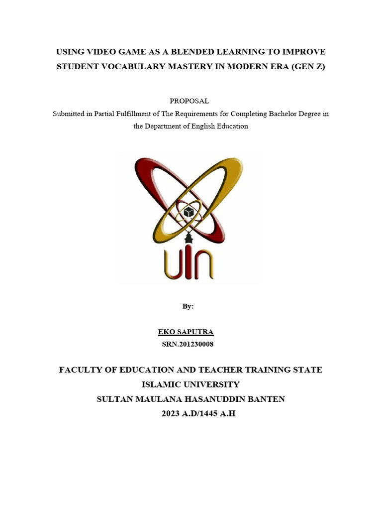 Proposal Eko fix - Copy | PDF | Vocabulary | Survey Methodology