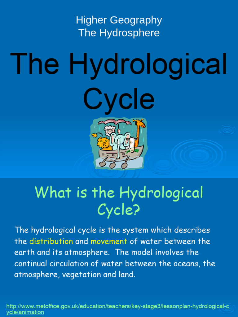 Hydrological Cycle - Chao | PDF | Water Cycle | Hydrology