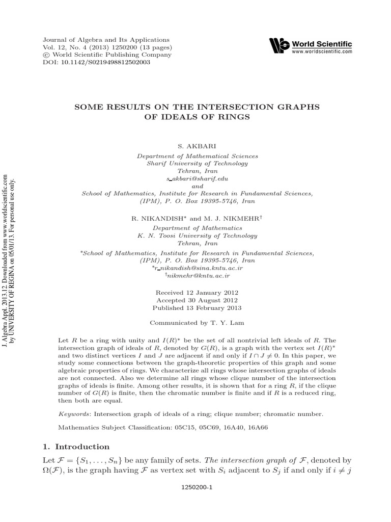 Ppaper | PDF | Ring (Mathematics) | Discrete Mathematics