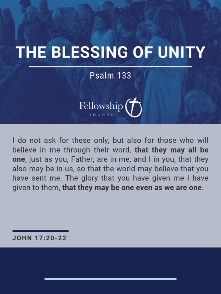 The Blessing of Unity Psalm 133 | PDF | Aaron | David