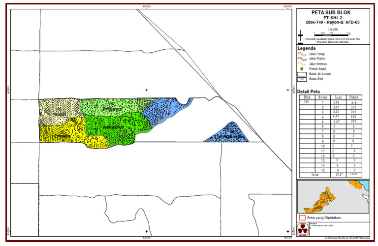 GIS Map Layout for T49 Block Area | PDF | Analytic Geometry | Cartography