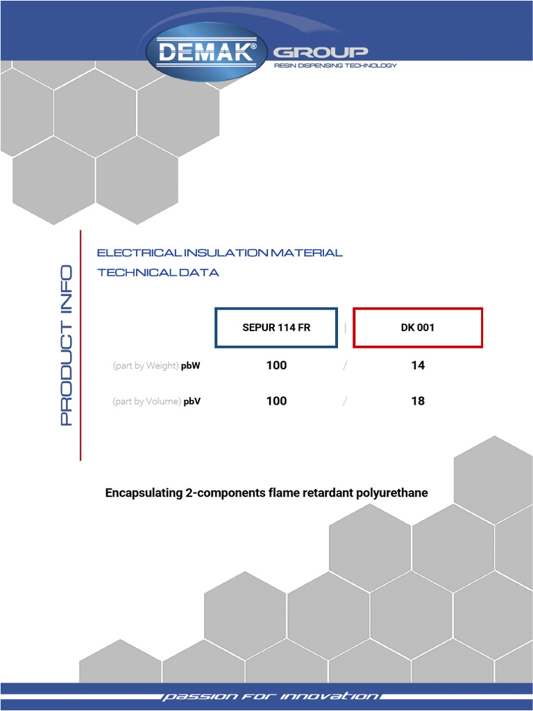 Tds - Sepur 114 FR + DK 001 - Rev02docx | PDF | Polyurethane | Viscosity