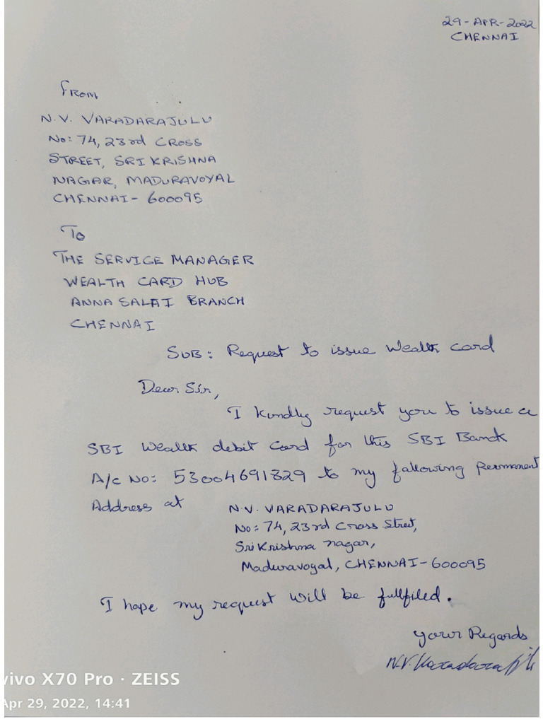 Wealth Card Letter | PDF