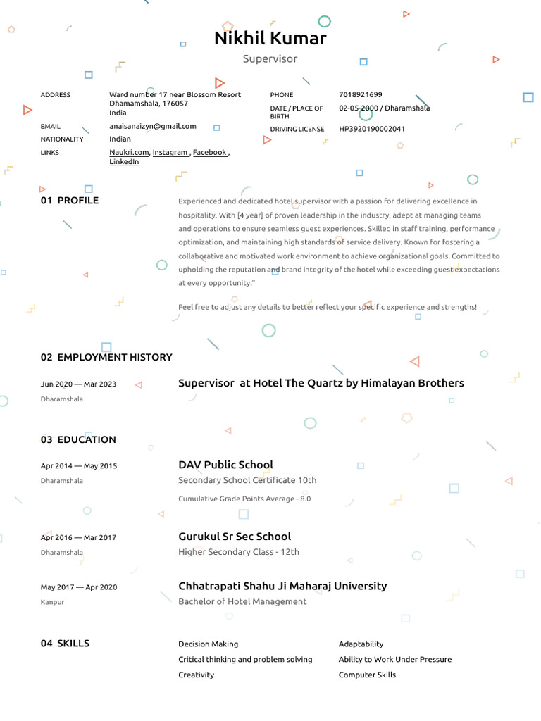 Nikhil Resume | PDF | Leadership | Business