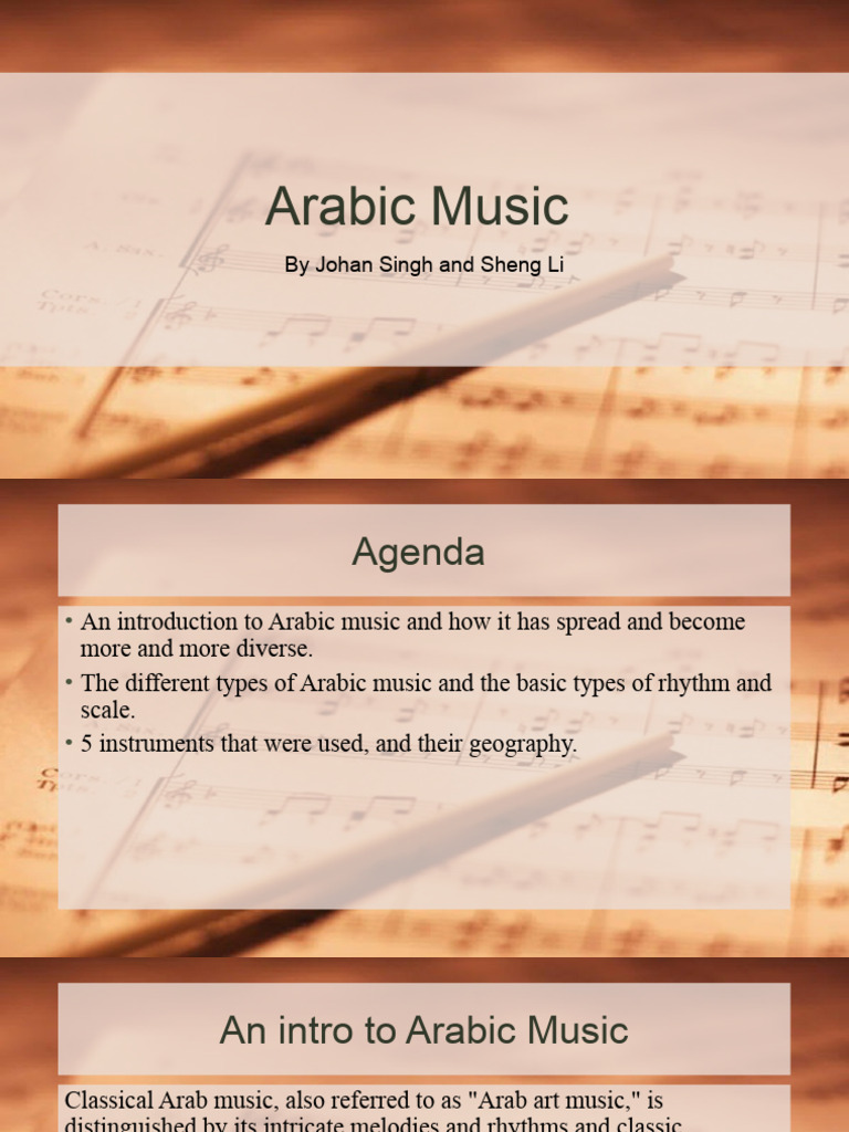 Arabic Music Presentation | PDF