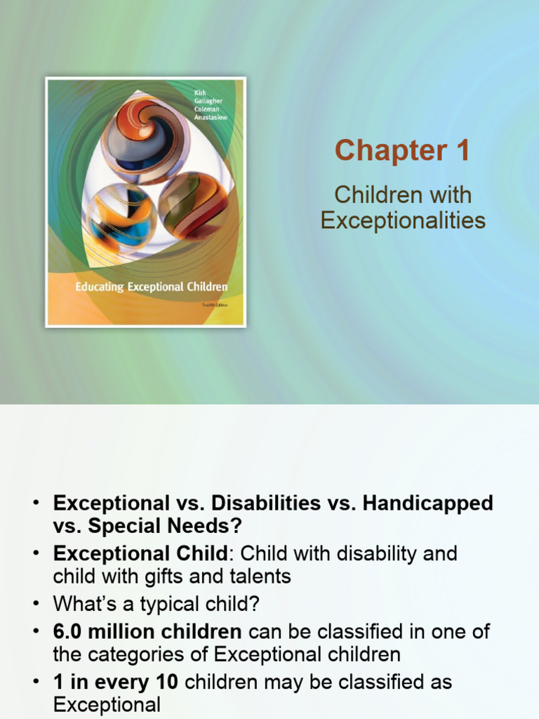 Lesson 7. Learners With Exceptionalities | PDF | Learning | Disability