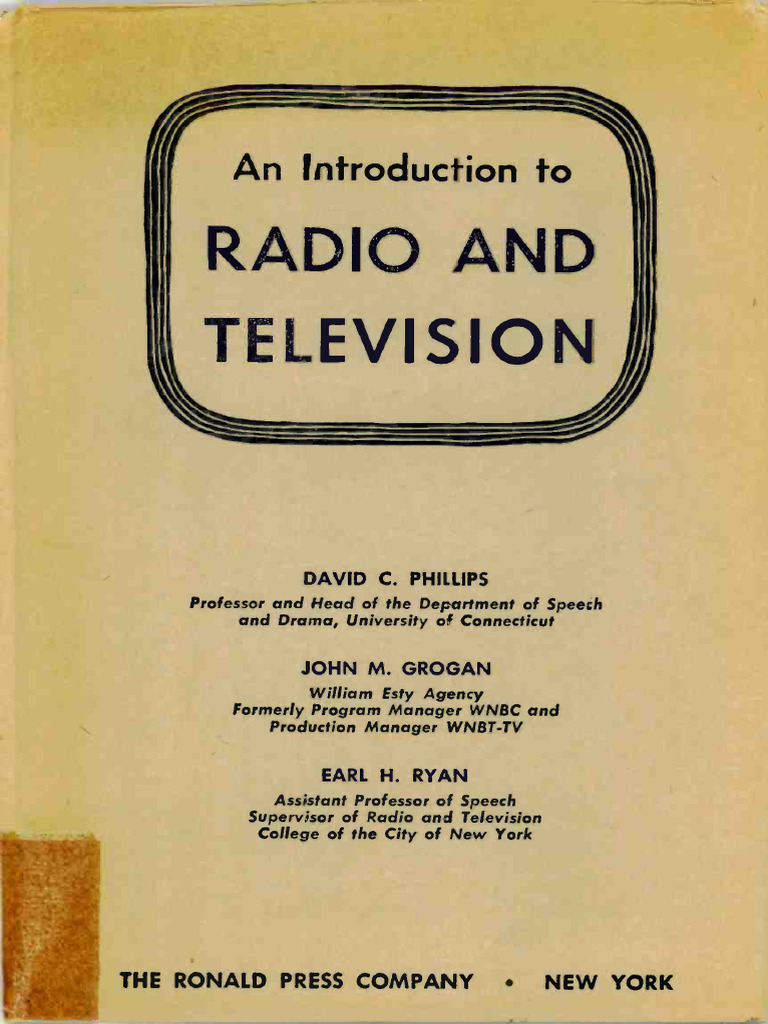 An Introduction To Radio and Television Phillips 1954 | PDF | Wireless | Canadian Broadcasting ...