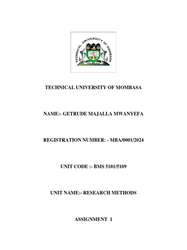 Getrude - Research Methods - Assignment 1 | PDF | Customer Satisfaction | Brand