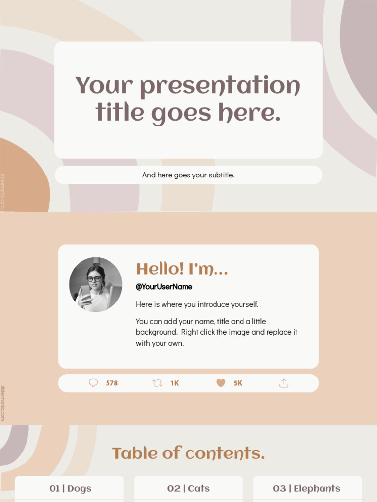 Minimal Social SlidesMania-1 | PDF | Language Arts & Discipline