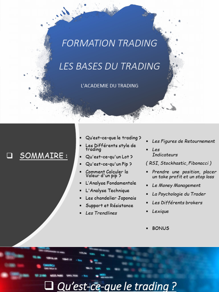 Formation Complète sur le Trading | PDF | Opérateur de marché | Forex