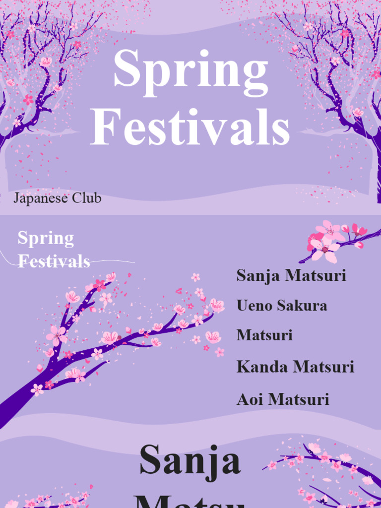 Japanese Spring Festivals Guide | PDF | Shinto | Japan