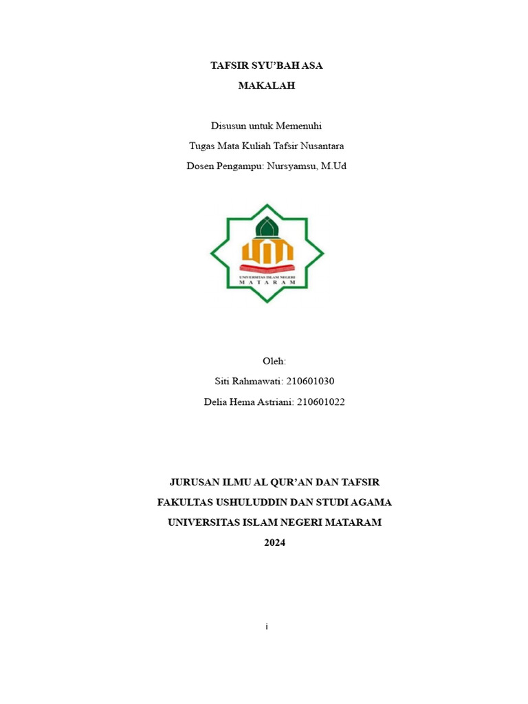 Tafsir Nusantara | PDF