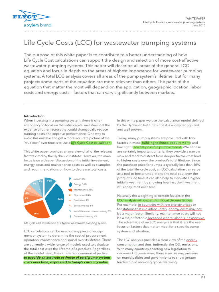 life-cycle-costs-lcc-for-wastewater-pumping-systems | Download Free PDF ...