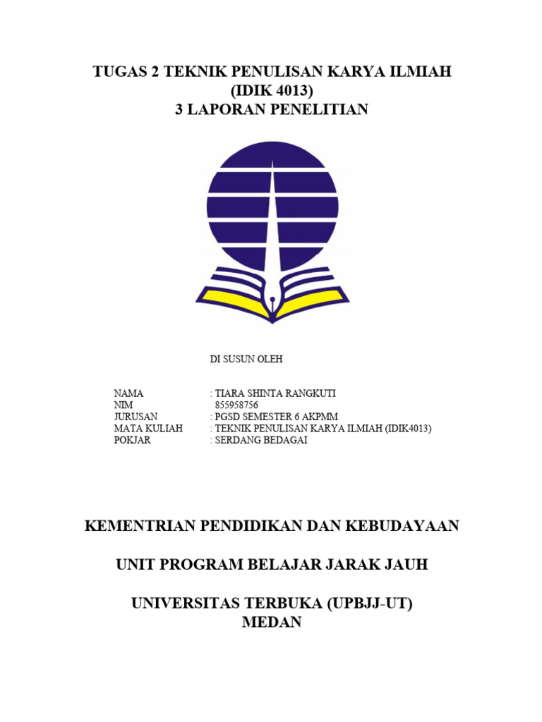 Tugas 2 Teknik Penulisan Karya Ilmiah | PDF | Karier & Perkembangan