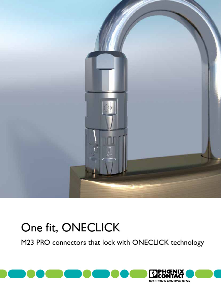 M23 PRO Connectors: ONECLICK Tech | PDF | Electrical Connector | Electrical Engineering