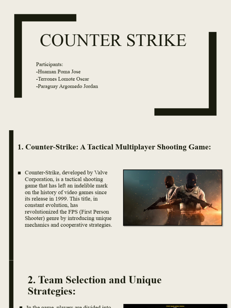 Counter Strike | PDF | Gaming | Video Game Gameplay