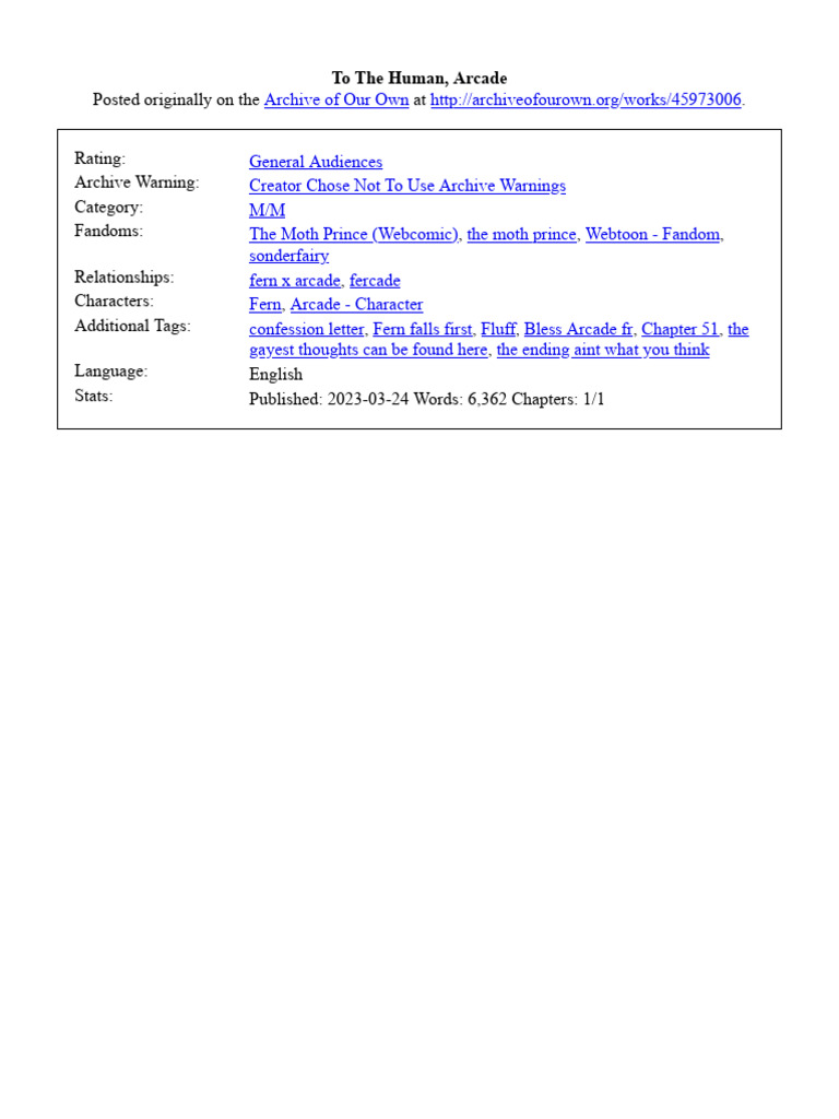 To The Human Arcade | PDF