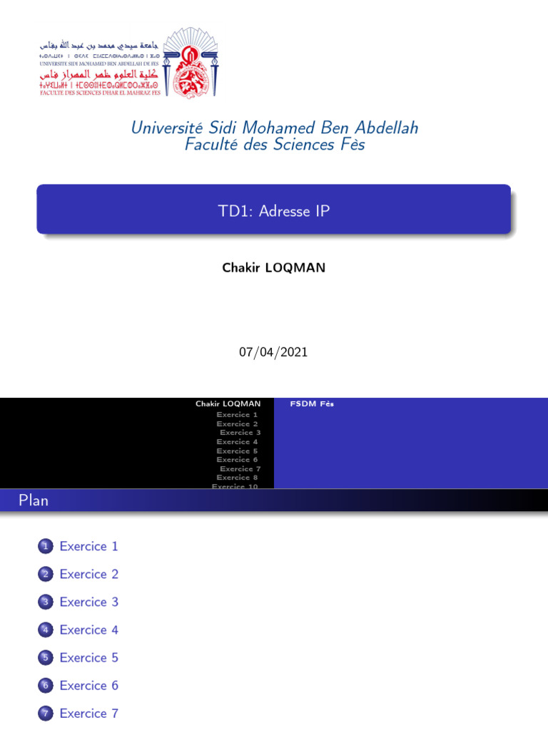 TD1 Programmation Reseau SMI6 Solution | PDF | Modèle OSI | I Pv6