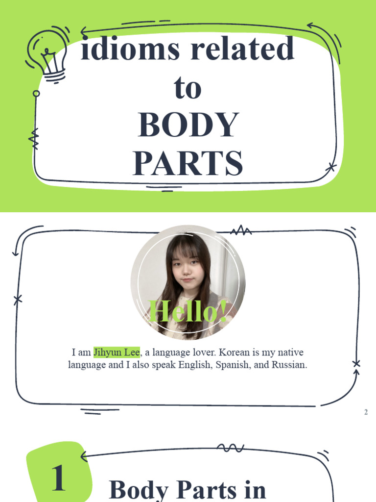 (Korean) Idioms Related To BODY PARTS | PDF | Linguistic Morphology ...