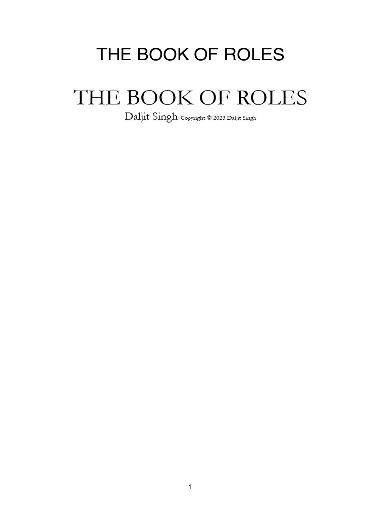Book of Roles | PDF | Defender (Association Football) | Association ...