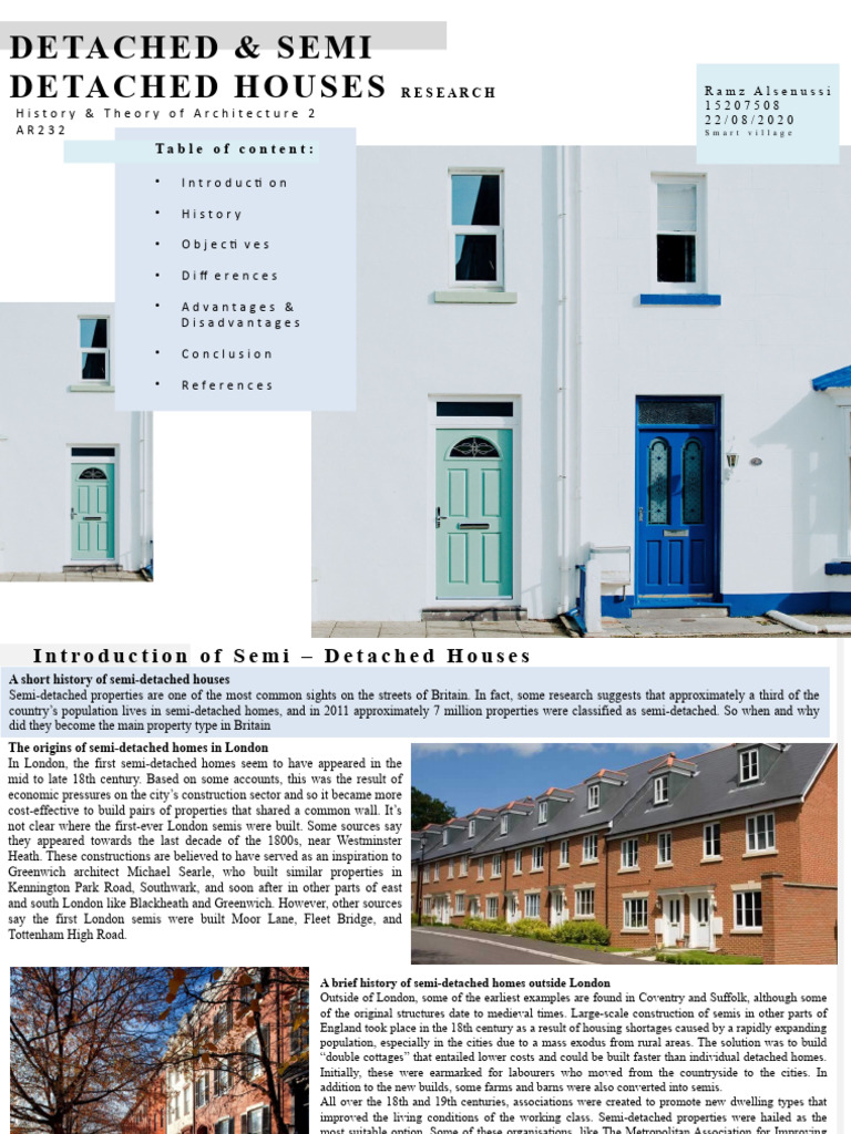 Detached and Semi Detached Research - Ramz Alsenussi - History and ...