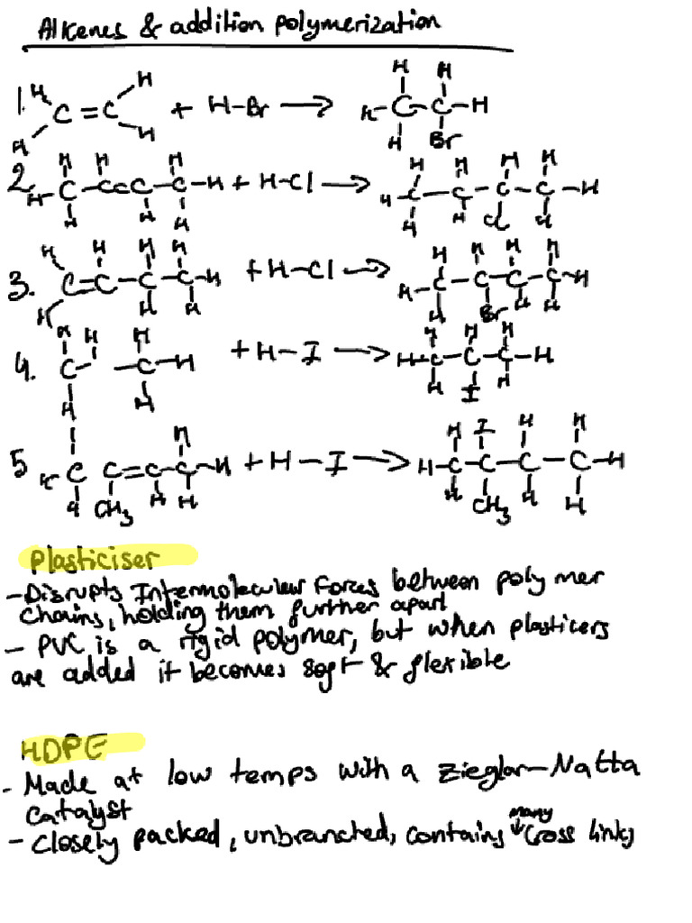 Addition Polymerisation | PDF