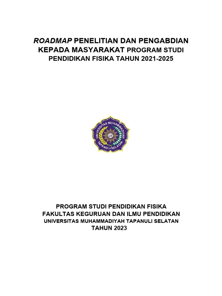 ROADMAP PENELITIAN & PKM PRODI PFS | PDF