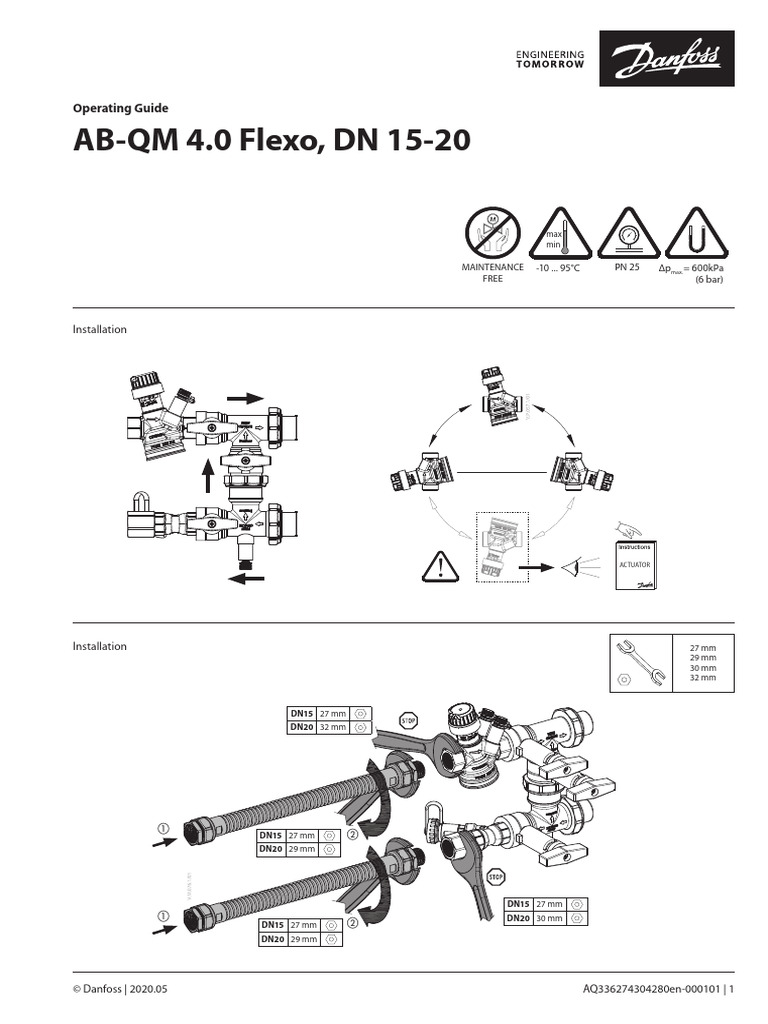 AQ336274304280en-000101 - FCU AB-QM Connection Set, DN 15-20 | PDF | Technology & Engineering