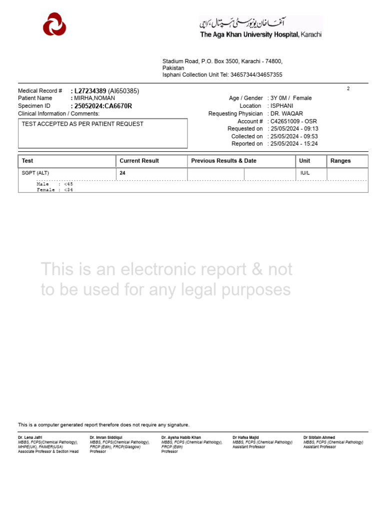 Mirha SGPT (ALT) 25052024CA6670R | PDF | Health Care | Medicine