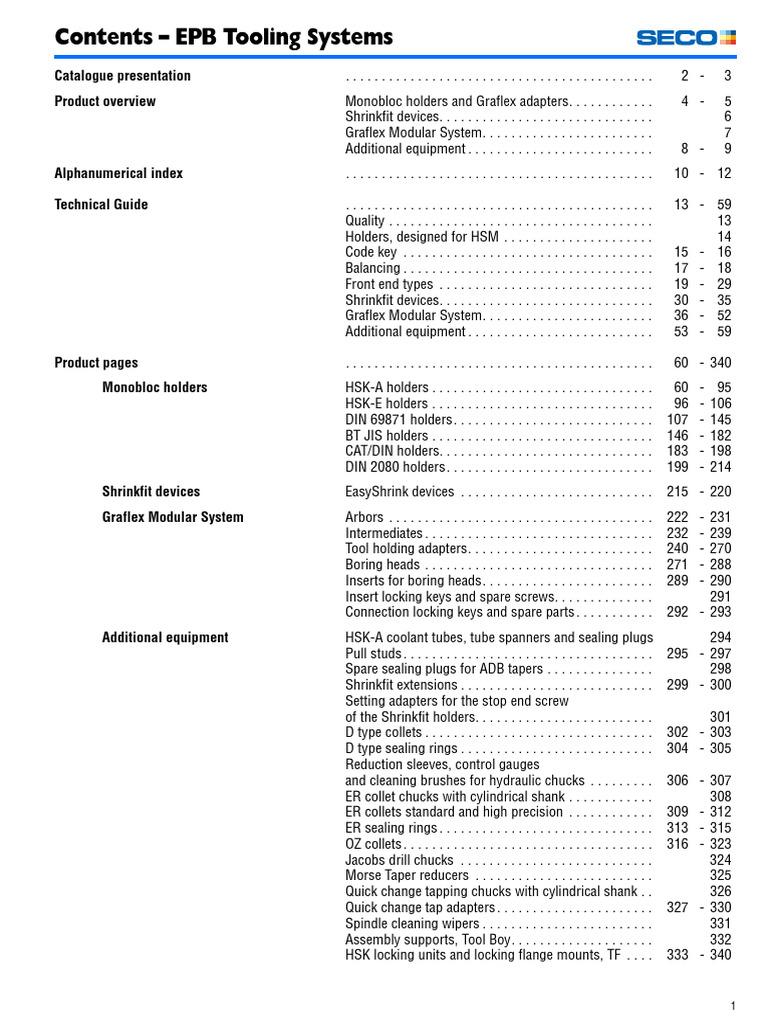 Catalogo SECO | PDF | Machining | Tools
