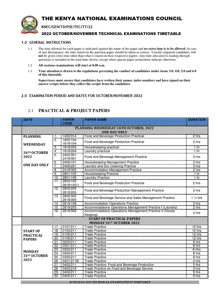 2022 Oct Nov Techinal TimeTable | PDF | Human Resources | Engineering