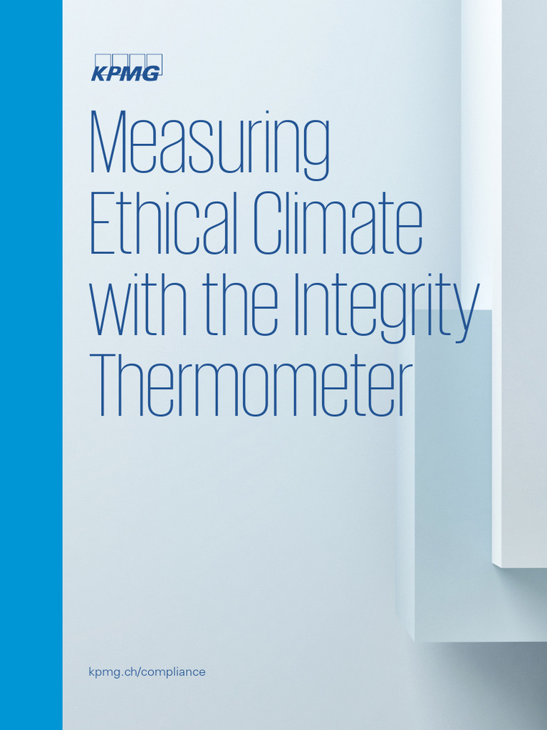 KPMG Integrity Thermometer Insights | PDF | Survey Methodology | Integrity