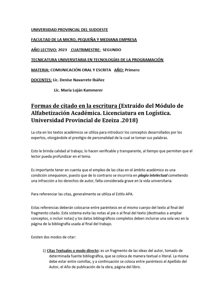 Formas de Citar | PDF | Bibliografía