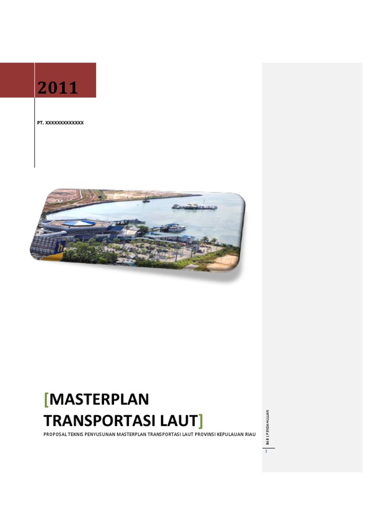 Ustek Master Plan Transportasi Laut Kepri | PDF
