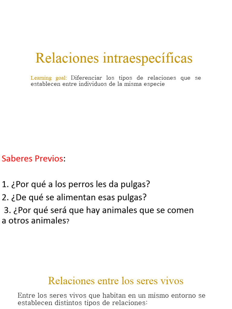 9.relaciones Intraespecíficas 3° | Descargar gratis PDF | Etología ...