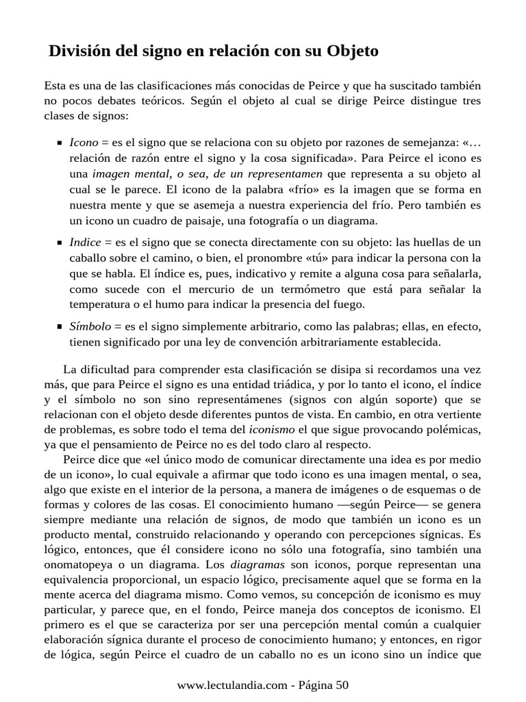 SEM U2 4 - Clasificacion Del Signo en Relacion A Su Objeto Referente ...