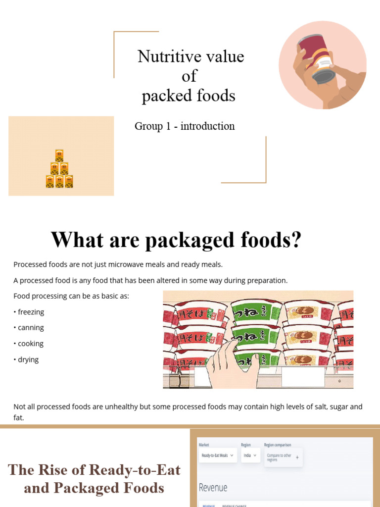 Packaged food | Download Free PDF | Nutrients | Convenience Food