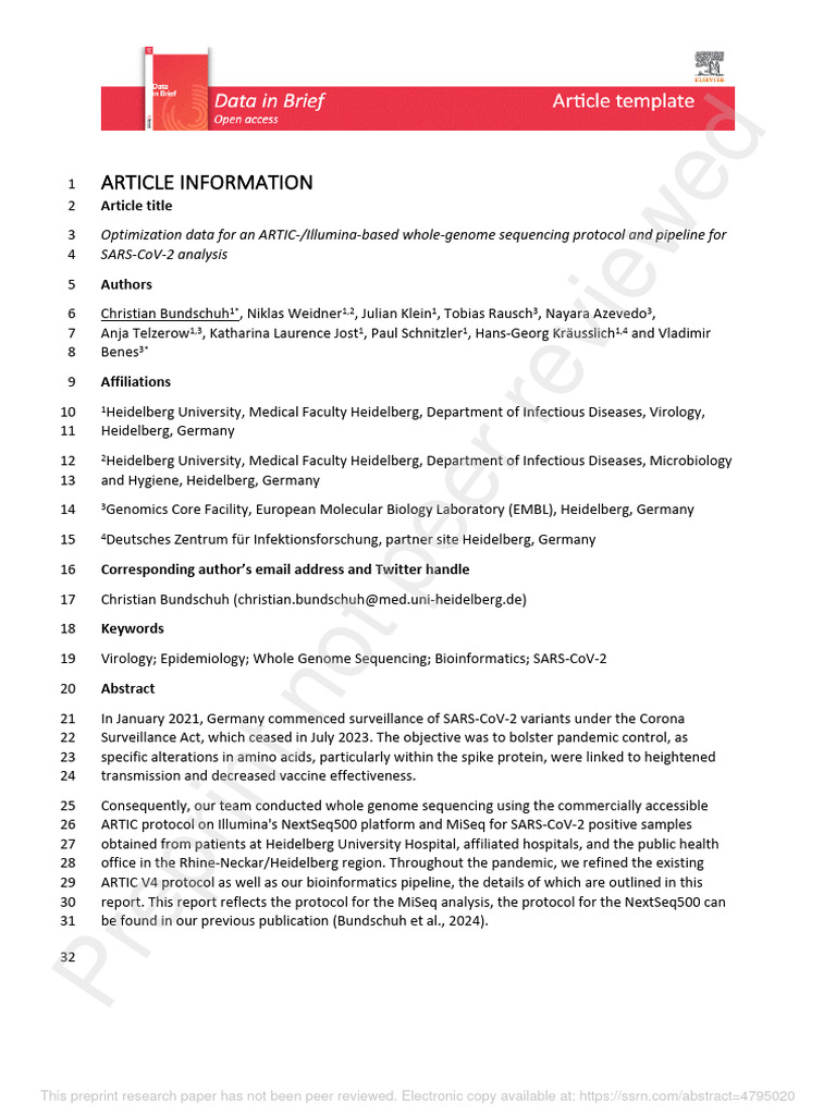 Optimization Data For Whole Genome Sequencing Protocol Pdf Dna Sequencing Whole Genome