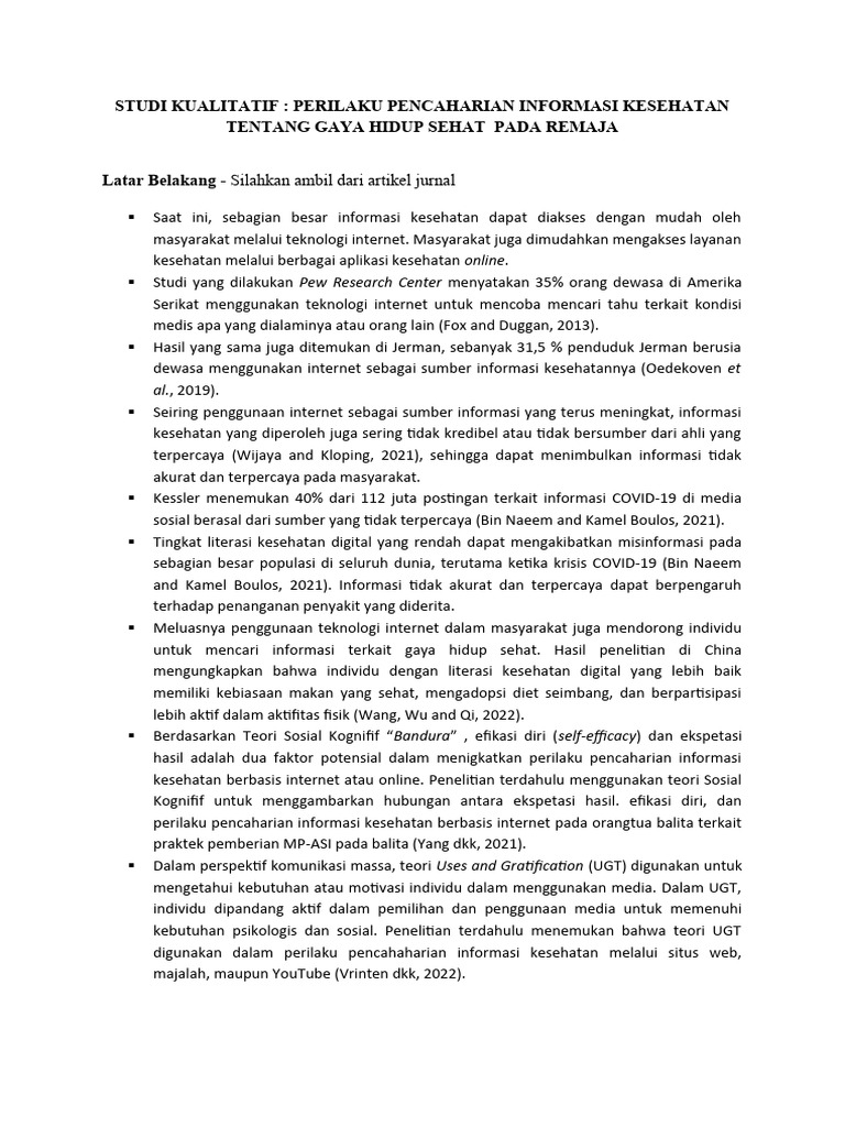 Panduan Penelitian Kualitatif - HISB | PDF