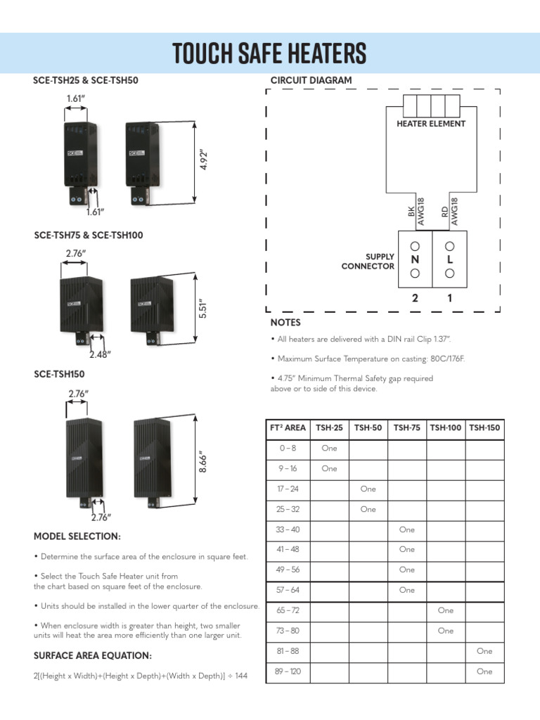 Touch Safe Heaters | PDF | Electrical Engineering | Thermodynamics
