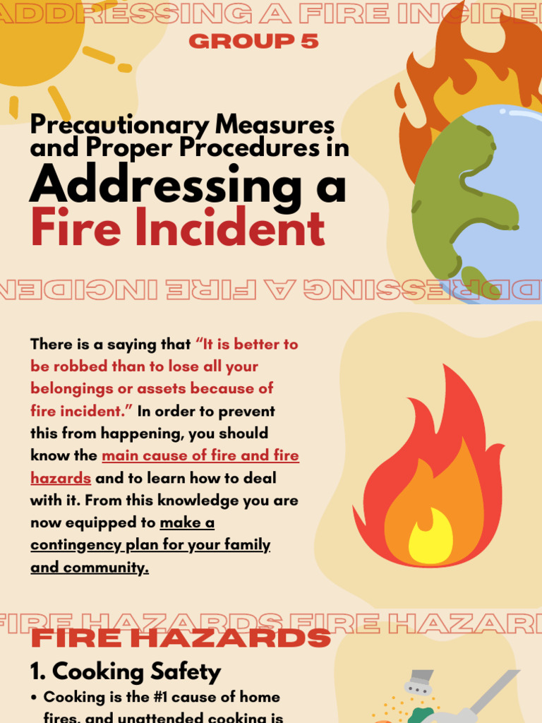 Precautionary Measures and Proper Procedures in Addressing A Fire ...